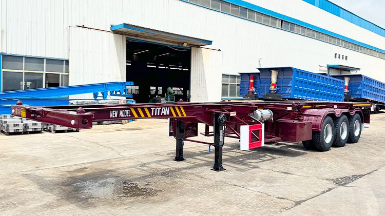 Tri Axle 40 Foot Shipping Container Chassis for Sale in Apapa Nigeria