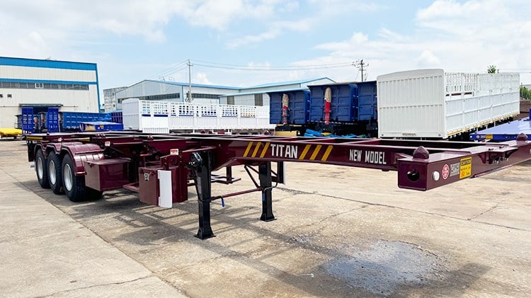 Tri Axle 40 Foot Shipping Container Chassis for Sale in Apapa Nigeria