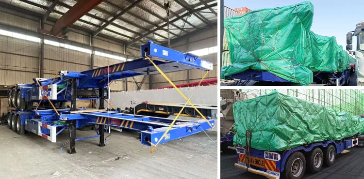 Tri Axle 40 Foot Shipping Container Chassis Trailer | Intermodal ...