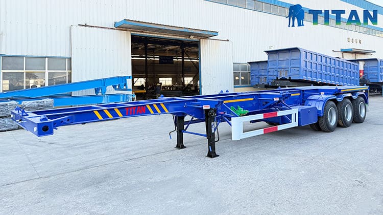 Tri Axle 40 Foot Shipping Container Chassis Trailer | Intermodal ...
