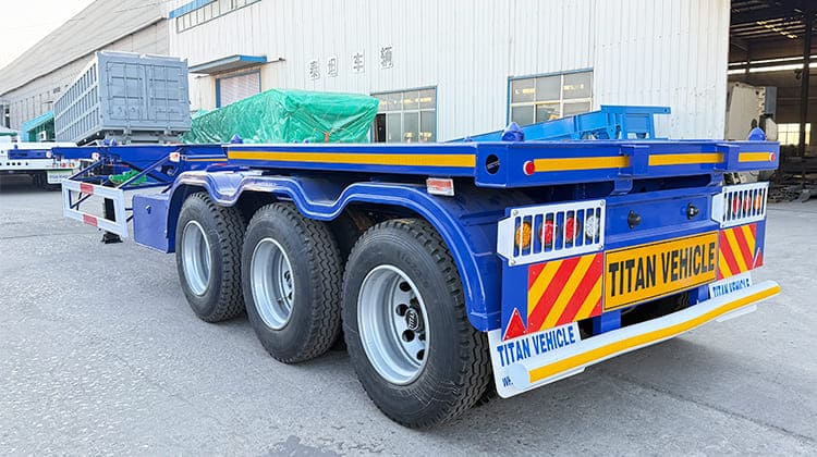 Tri Axle 40 Foot Shipping Container Chassis Trailer | Intermodal Trailers for Sale in Ghana