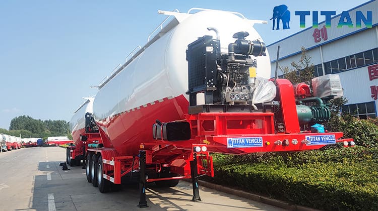 Dry Bulk Cement Tanker Transport Vehicle Semi Trailer Price for Sale in ...