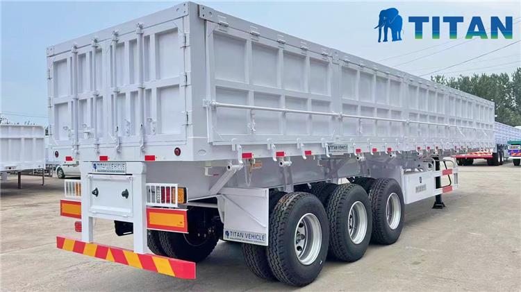 New Tri Axle Side Tipper Semi Trailers for Sale In Congo Kinshasa
