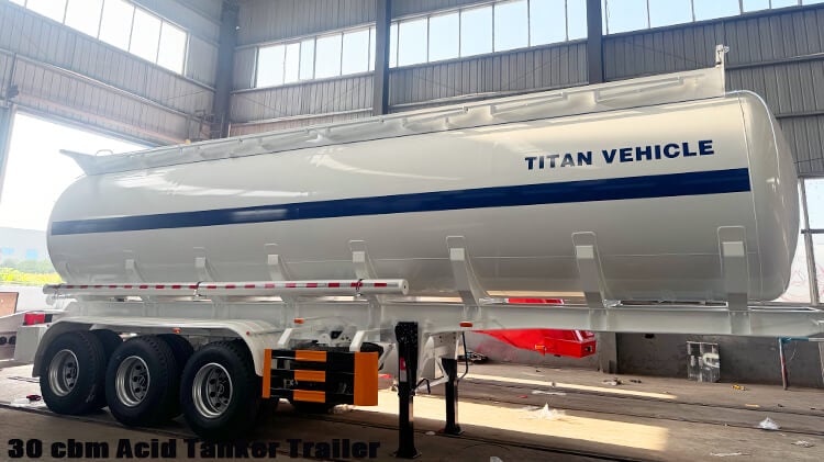 3 Axle Sulphuric Acid Tanker Trailer for Sale in Mpulungu Zambia
