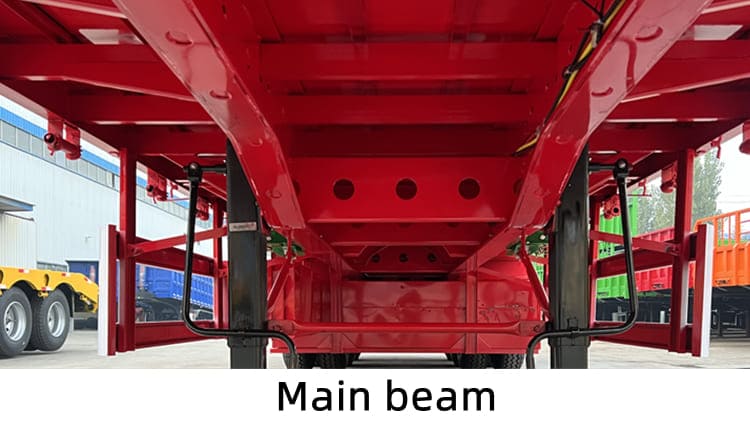 Tri Axle 40ft Flatbed Semi Truck Container Trailer for Sale in Uganda