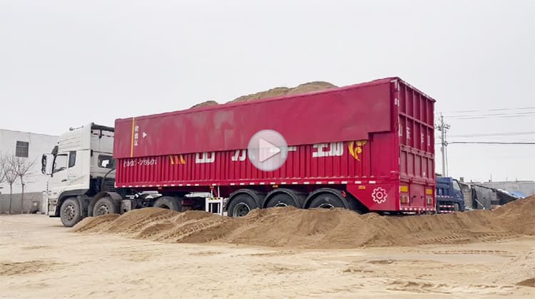 New Design Belt Dump Semi Trailer for Sale --Video