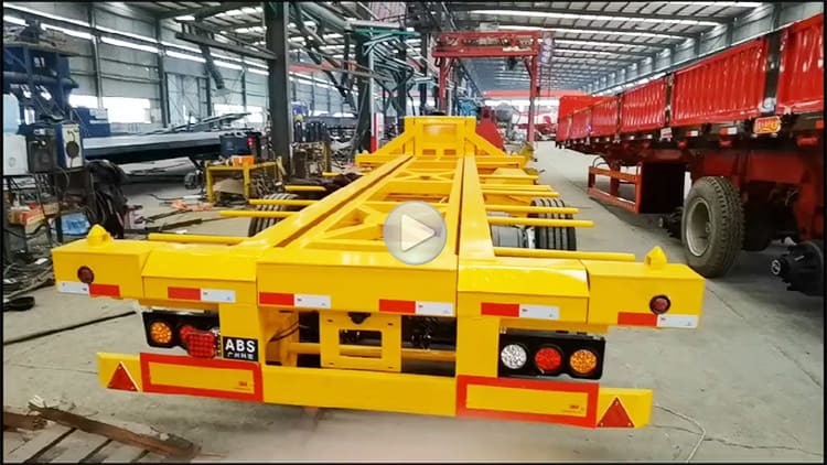 New Tipping Container Chassis Trailer for Sale --Video