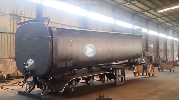 New Powder Tanker Tipper Trailer in the factory --Video