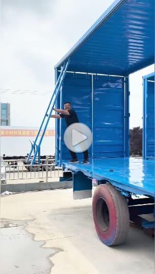 New Side Curtain Trailer with Sliding Column --Video