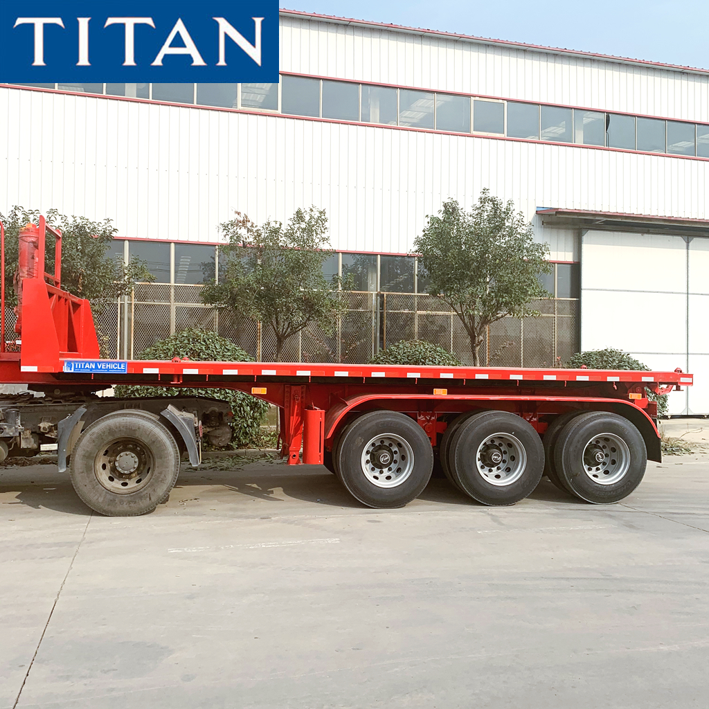 tipping container side dump flatbed semi trailer by professional ...