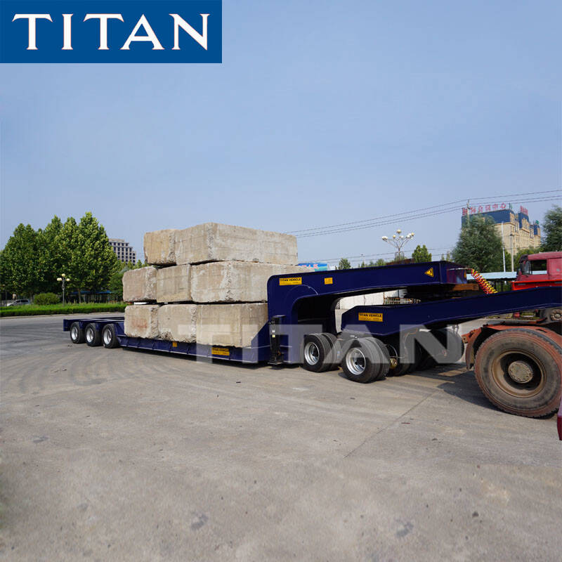 150 ton equipment trailers heavy duty low bed semi trailer by ...