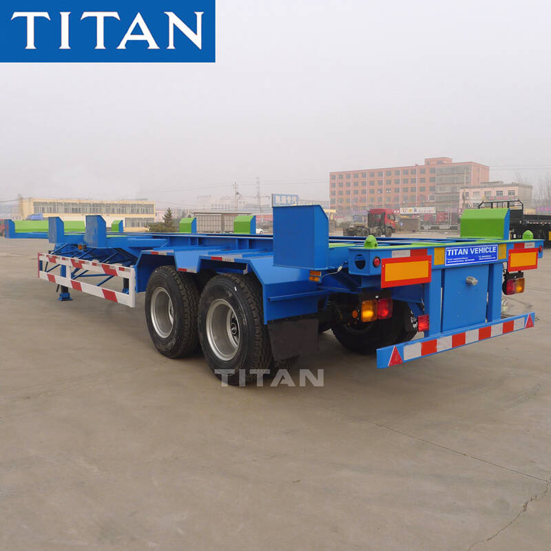 45 feet iso tank container terminal port trailer by professional ...