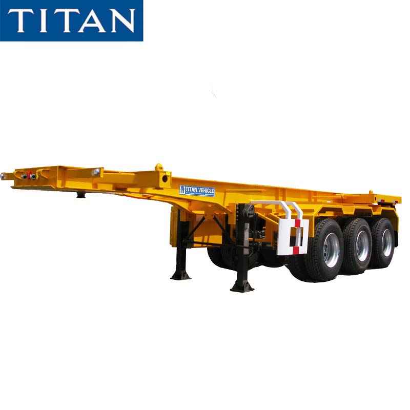 Tri Axle 20ft Skeletal trailer for Sale | TITAN Vehicle