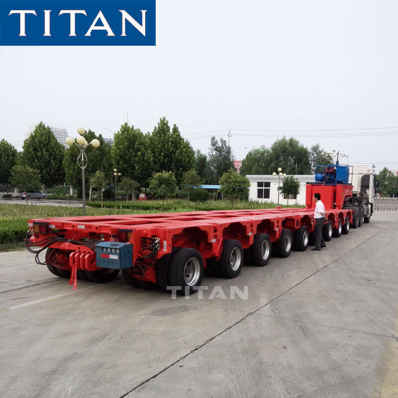 8 Axles Hydraulic Platform Trailer for Sale in Nigeria