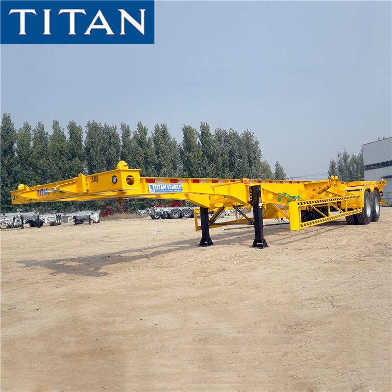 Cost of 2 Axle 40ft Skeleton Trailer for Sale in Guyana | TITAN Vehicle