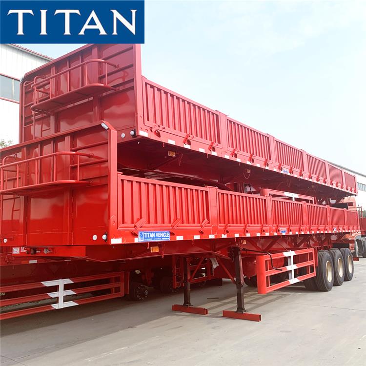 Removable Side Wall Container Trailer for Sale in Algeria - TITAN Vehicle