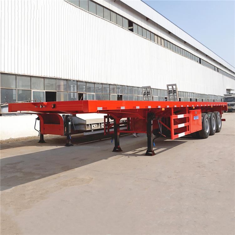 TITAN 40 48 53 Ft Tri Axle Flatbed Container Semi Trailer 45 Ft Flat TITAN 40 48 53 Ft Tri Axle Flatbed Container Semi Trailer 45 Ft Flat