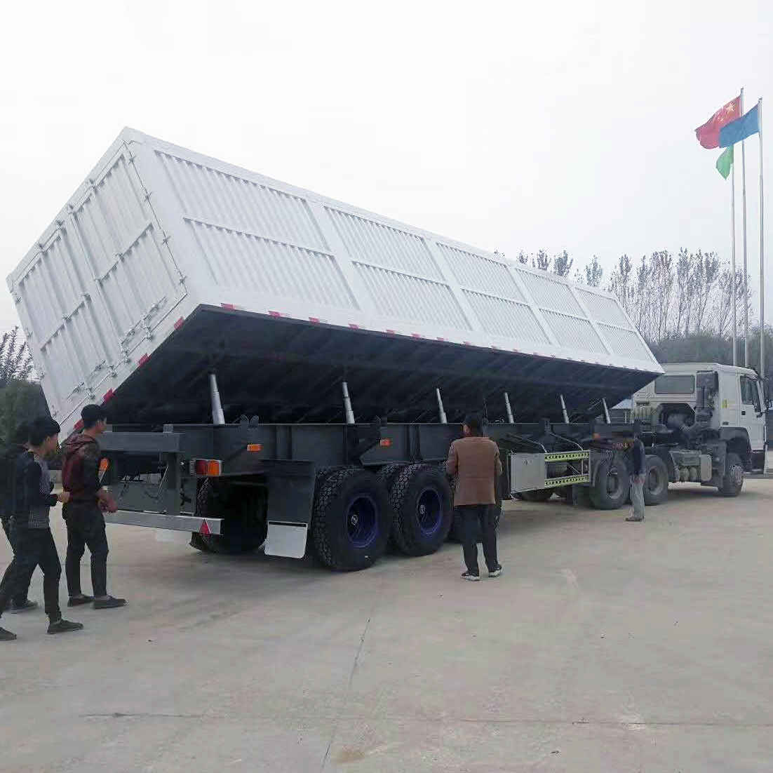 TITAN 3 axle side tipper trailer for sale