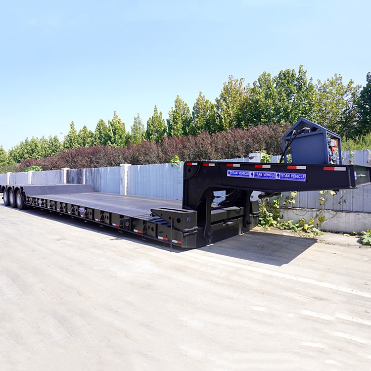 120ton 3 Line 6 Axle Lowboy Gooseneck Trailer for Sale in Ghana