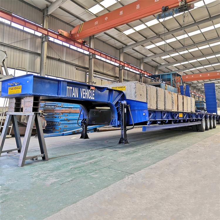 4 Axle 100 Ton Low Loader | Lowbed Semi Trailer for Sale - TITAN Vehicle