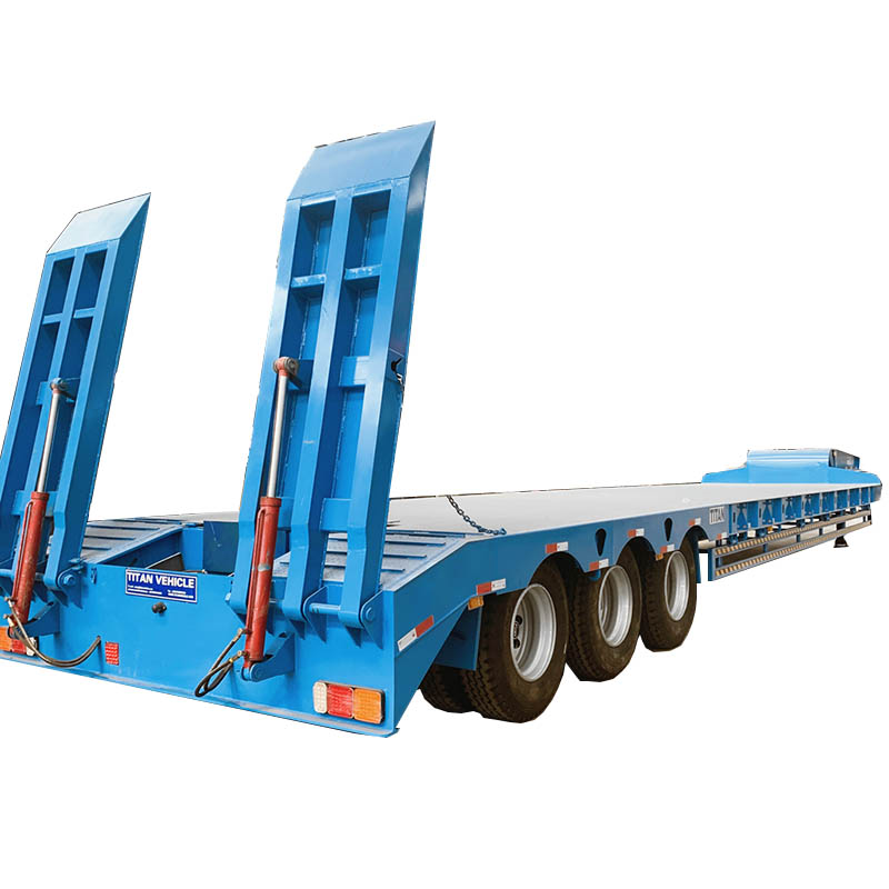 3 Axle 40Ft Low Bed Truck Trailer Dimensions For Sale In Namibia