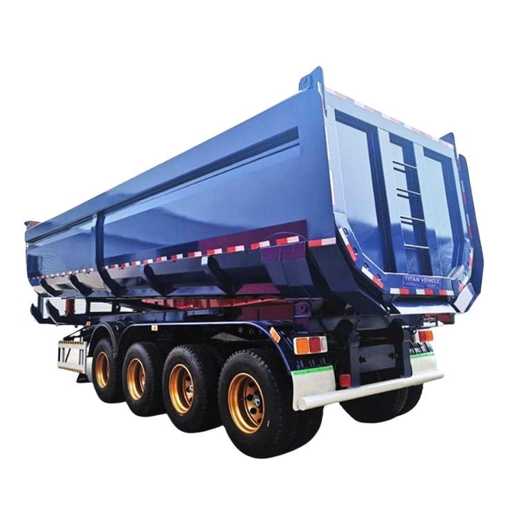 4 Axle 80T Rock Semi Dump Trailer for Sale with Best Prices and Capacity