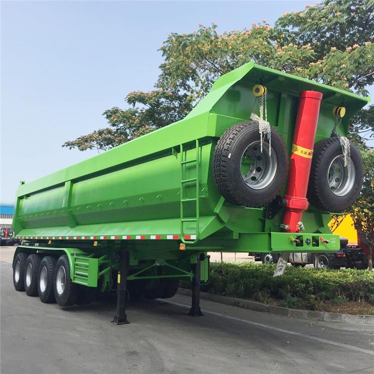 New 4 Axle U Shape Rear Tipper Dumper Semi Trailer Price, Capacity for Sale