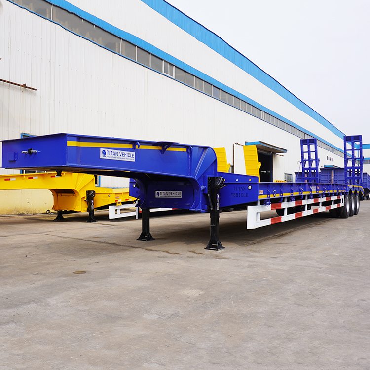 40Ft Tri Axle Low Loader Trailer for Sale Price
