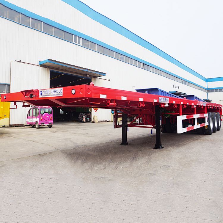40Ft Truck Flatbed Tri Axle Trailer for Sale Price