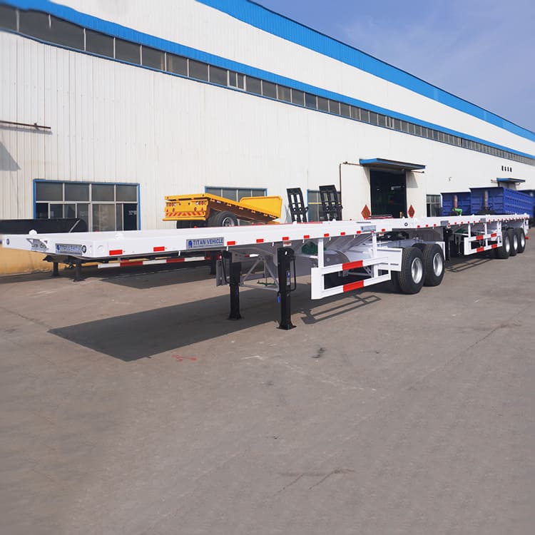 2 Axle 20Ft and 3 Axle 40Ft Interlink Flat Deck Trailer for Sale Price