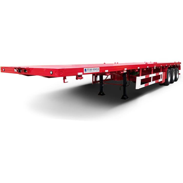 New 40 Feet 3 Axle Flatbed Trailers for Sale Price