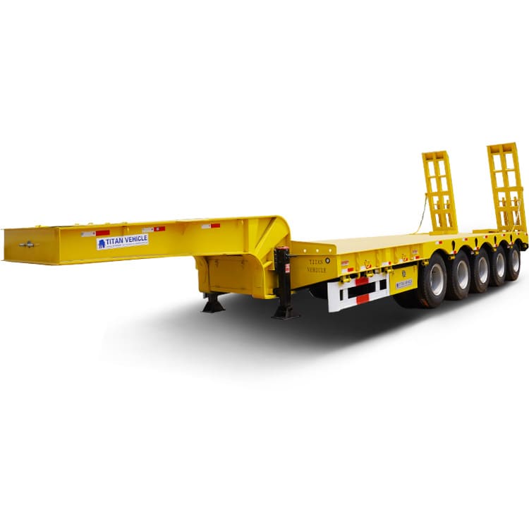 5 Axle Semi Low Loader Trailer for Sale | Low Loader Truck Trailer Price