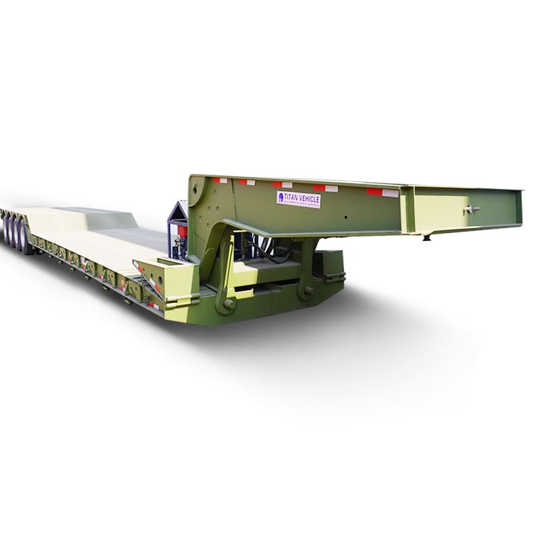4 Axle 100 Ton Hydraulic Detachable Gooseneck Lowboy Trailers for Sale