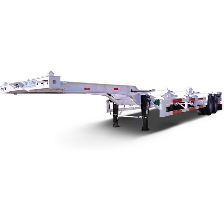 40Ft 2 Axle Gooseneck Skeletal Trailer for Sale Price