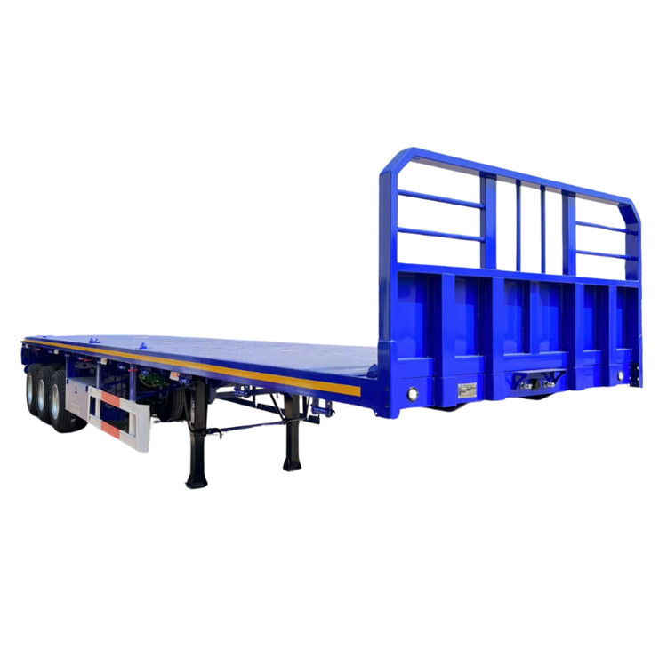 Flatbed Platform Trailer 3 Axle 12 Tyre Flatbed Trailer Prices