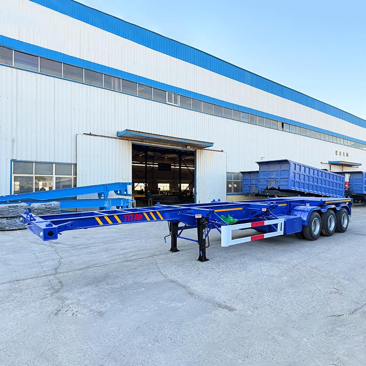 Tri Axle Shipping Container Chassis Trailer for Sale in Guam