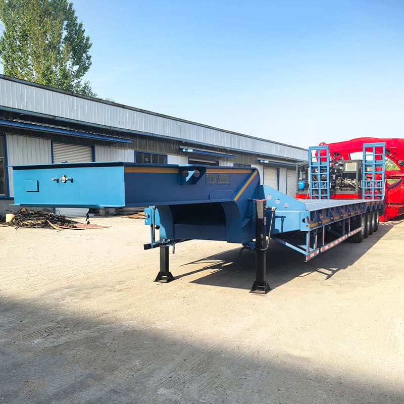 4 Axle Extendable Drop Deck Low Loader Semi Trailer for Sale in Nigeria ...