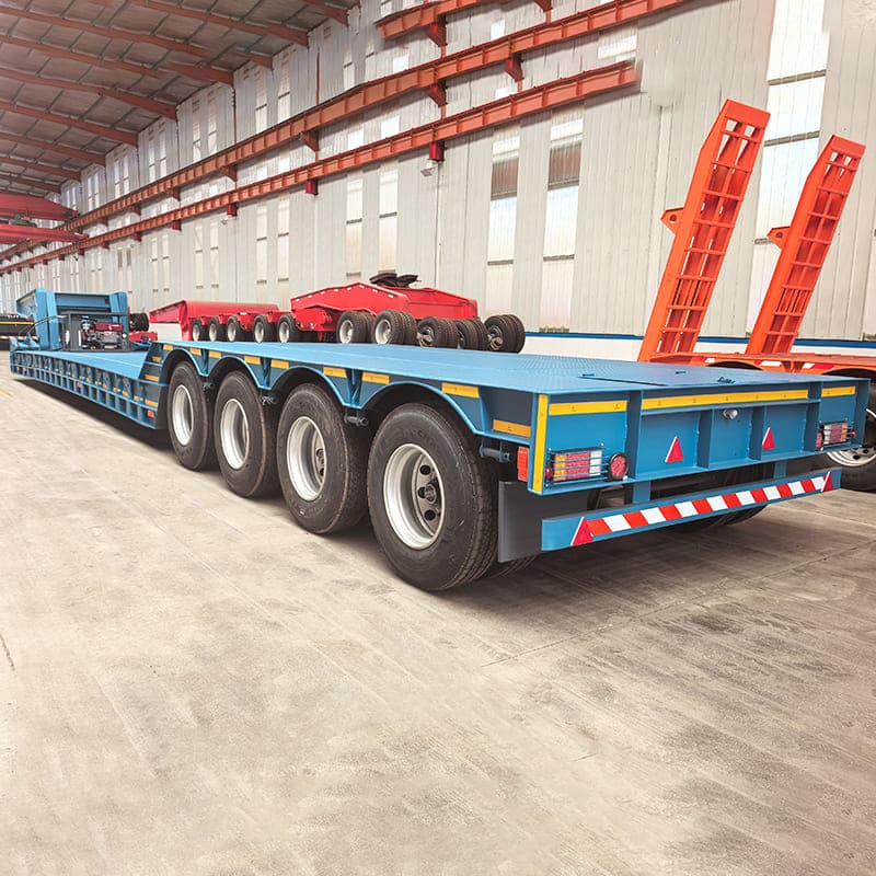 4 Axle RGN Extendable Lowboy Trailer for Sale in Nigeria Apapa