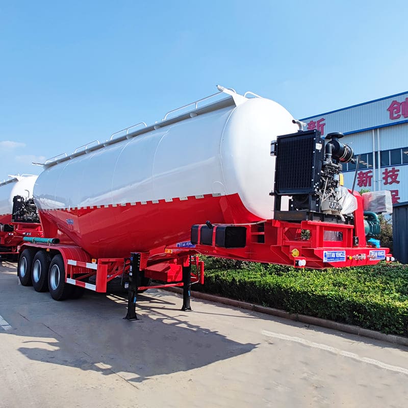 Dry Bulk Cement Tanker Transport Vehicle Semi Trailer Price for Sale in ...