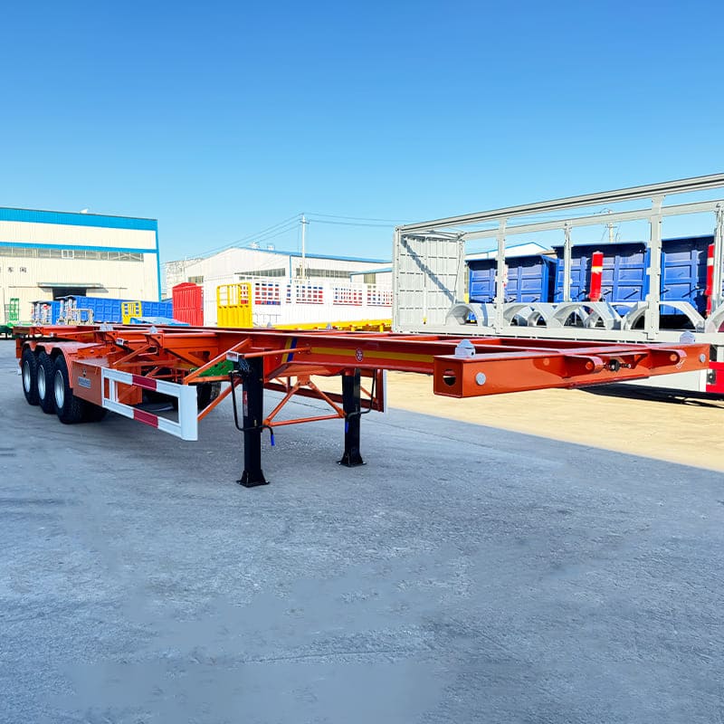 Tri Axle 40 Ft Container Skeletal Semi Trailer for Sale in Congo