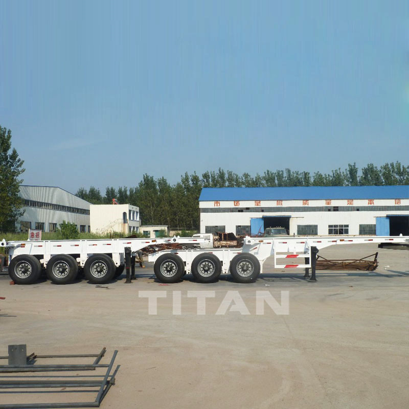TITAN Tandem Trailer Dolly Super Interlink Skeleton Semi Trailer