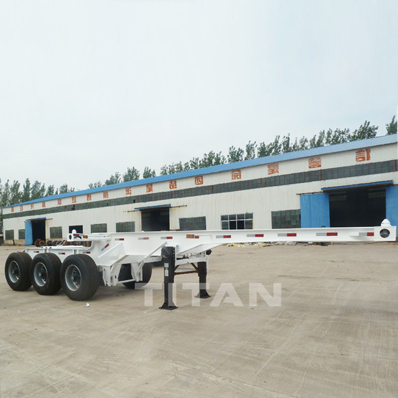 TITAN Tandem Trailer Dolly Super Interlink Skeleton Semi Trailer